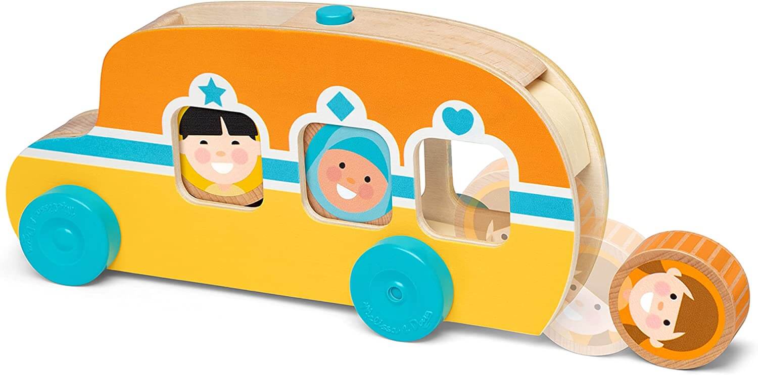 אוטובוס משחק Melissa and Doug GO Tots מעץ במחיר מעולה - אתר AliBuy