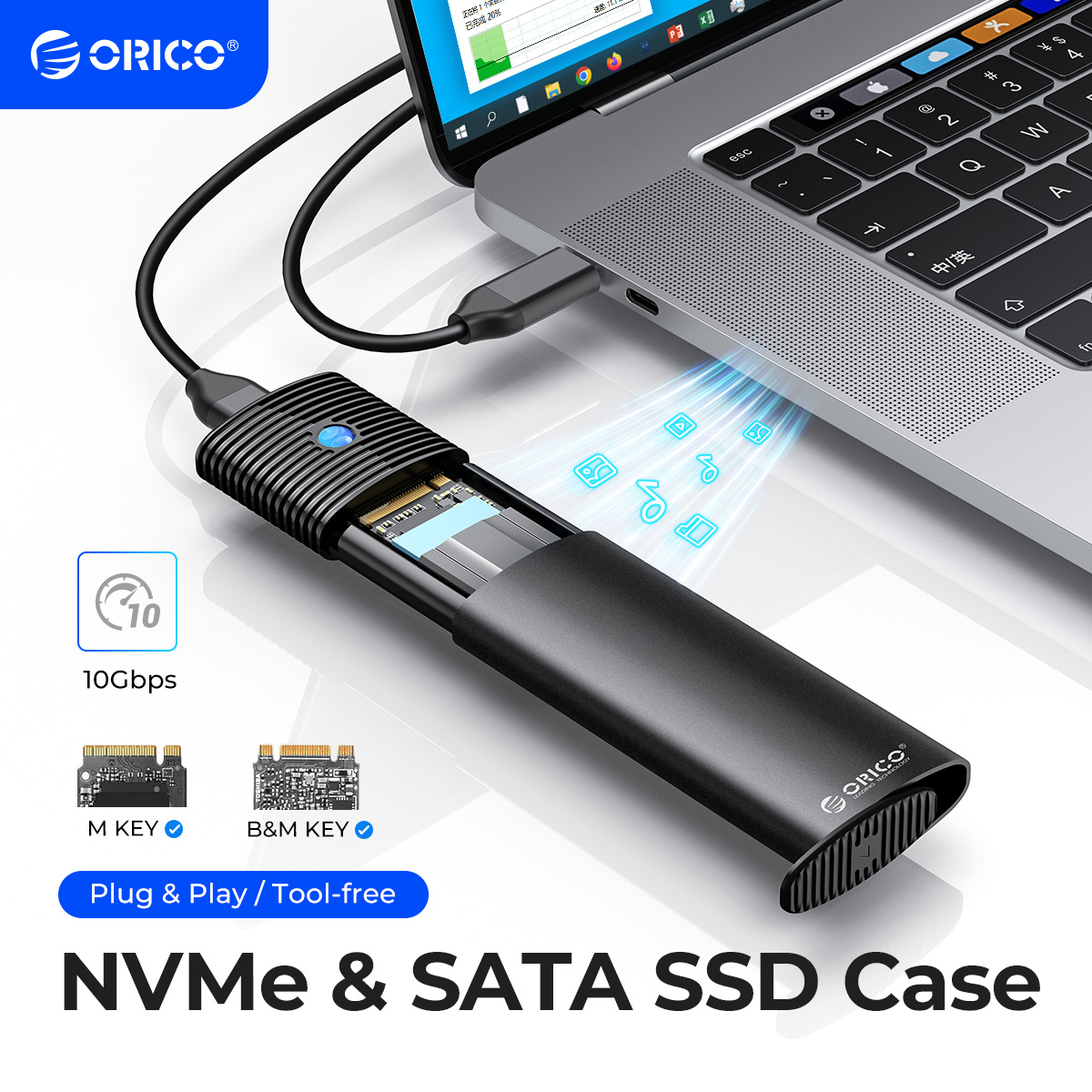 מארז חיצוני של Orico SSD M2 SATA - אתר AliBuy הדילים שלכם